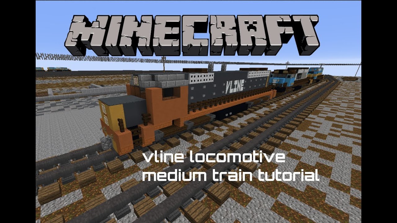 Minecraft - vline locomotive - medium train tutorial - YouTube