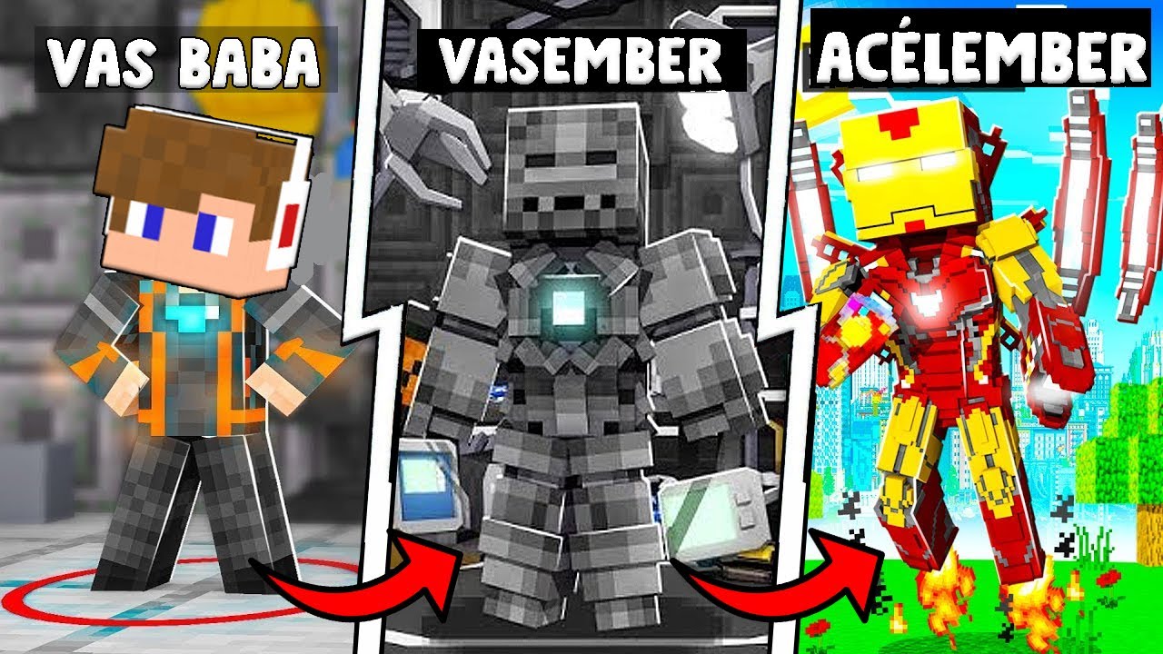 MEGÉPÍTETTEM VASEMBER PÁNCÉLJÁT A MINECRAFT-BAN! - YouTube