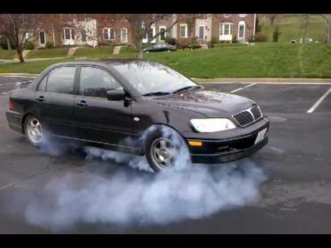 oz rally lancer burnout - YouTube