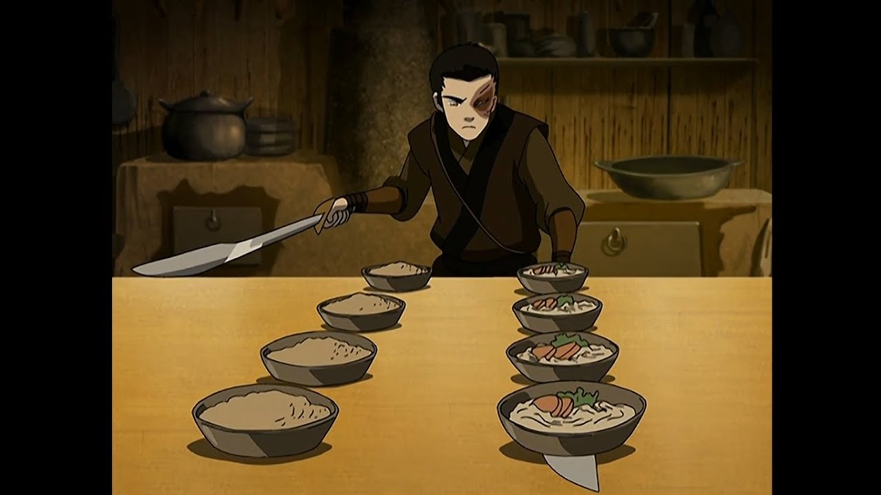 Zuko gracefully steals food - YouTube