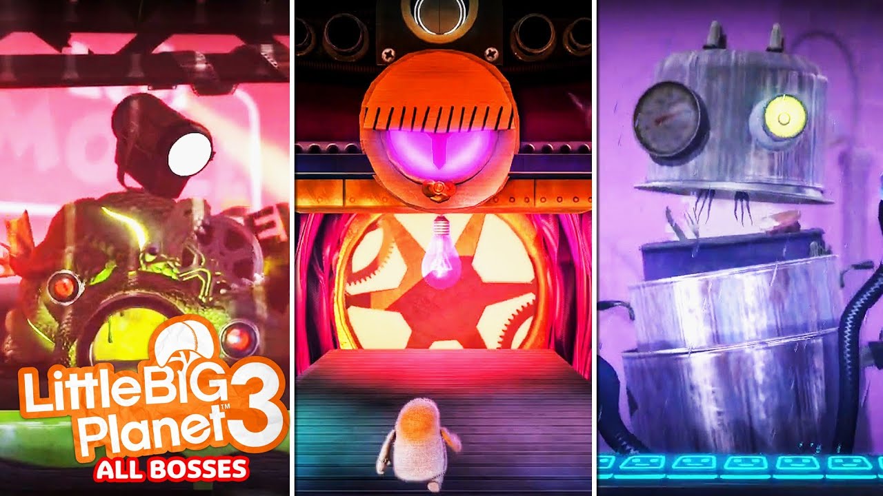 LittleBigPlanet 3 All Bosses - YouTube