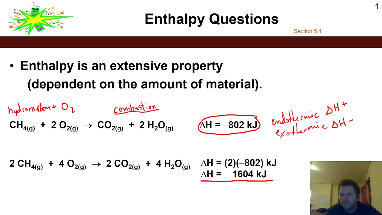 Chapter 5.3: Solving Enthalpy Problems - YouTube