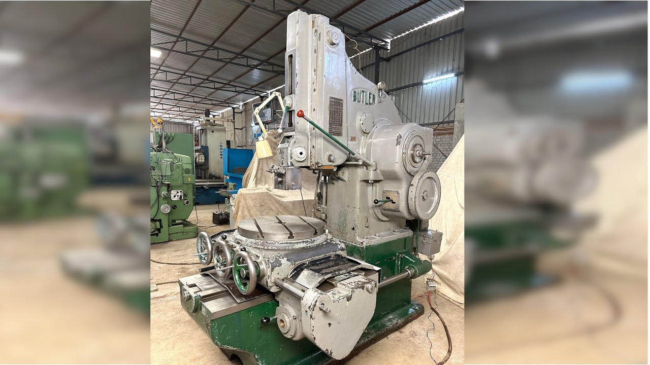 Vertical Slotting Machine - Butler England - 305 mm Stroke Length - YouTube