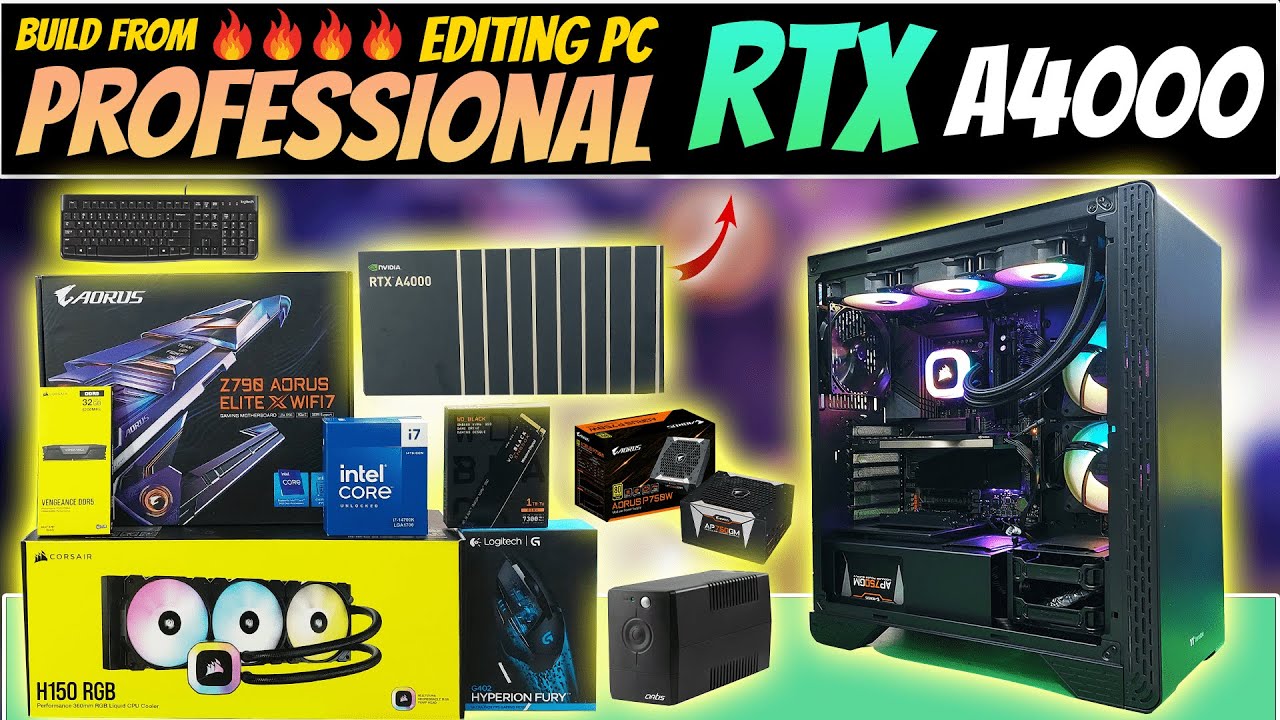 PROFESSIONAL PC BUILD WITH "QUADRO RTX A4000" | Z790 AORUS ELITE X ...