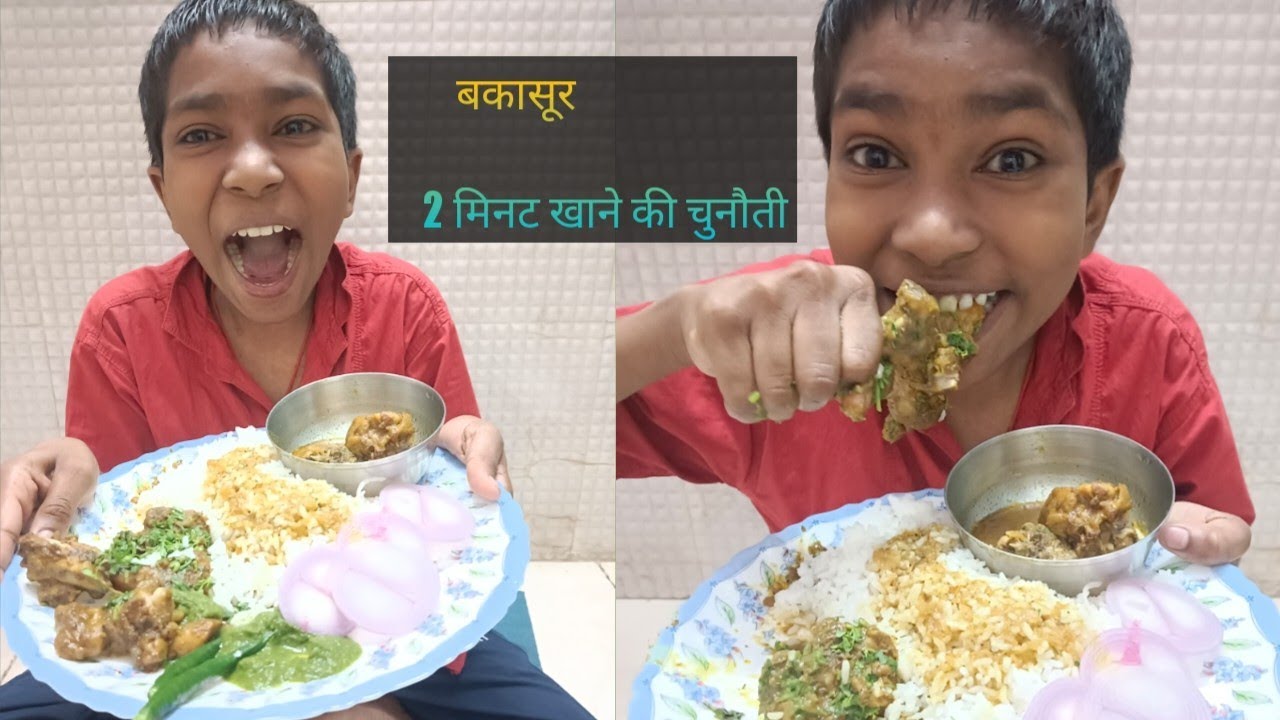 chicken eating challenge with in 2 min|| chicken greave eating ...