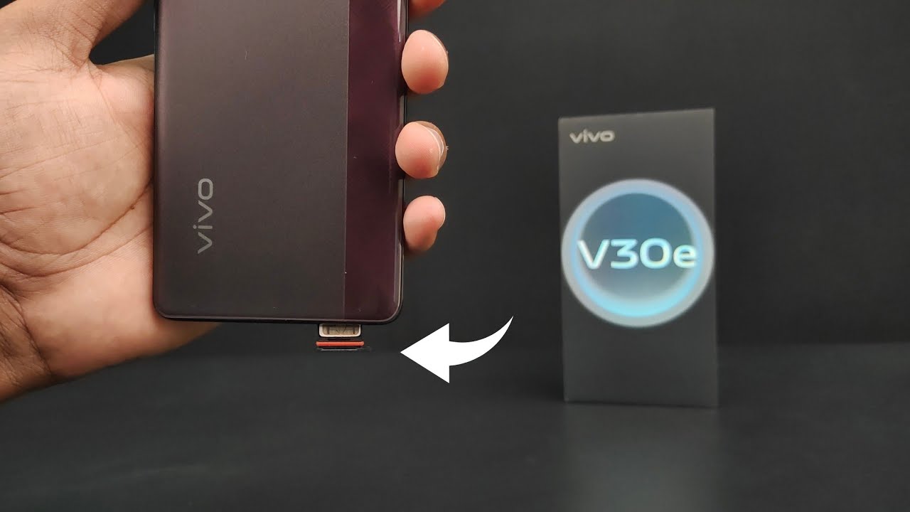 Vivo V30e 5G How To Inserts Sims & SD Cards | - YouTube