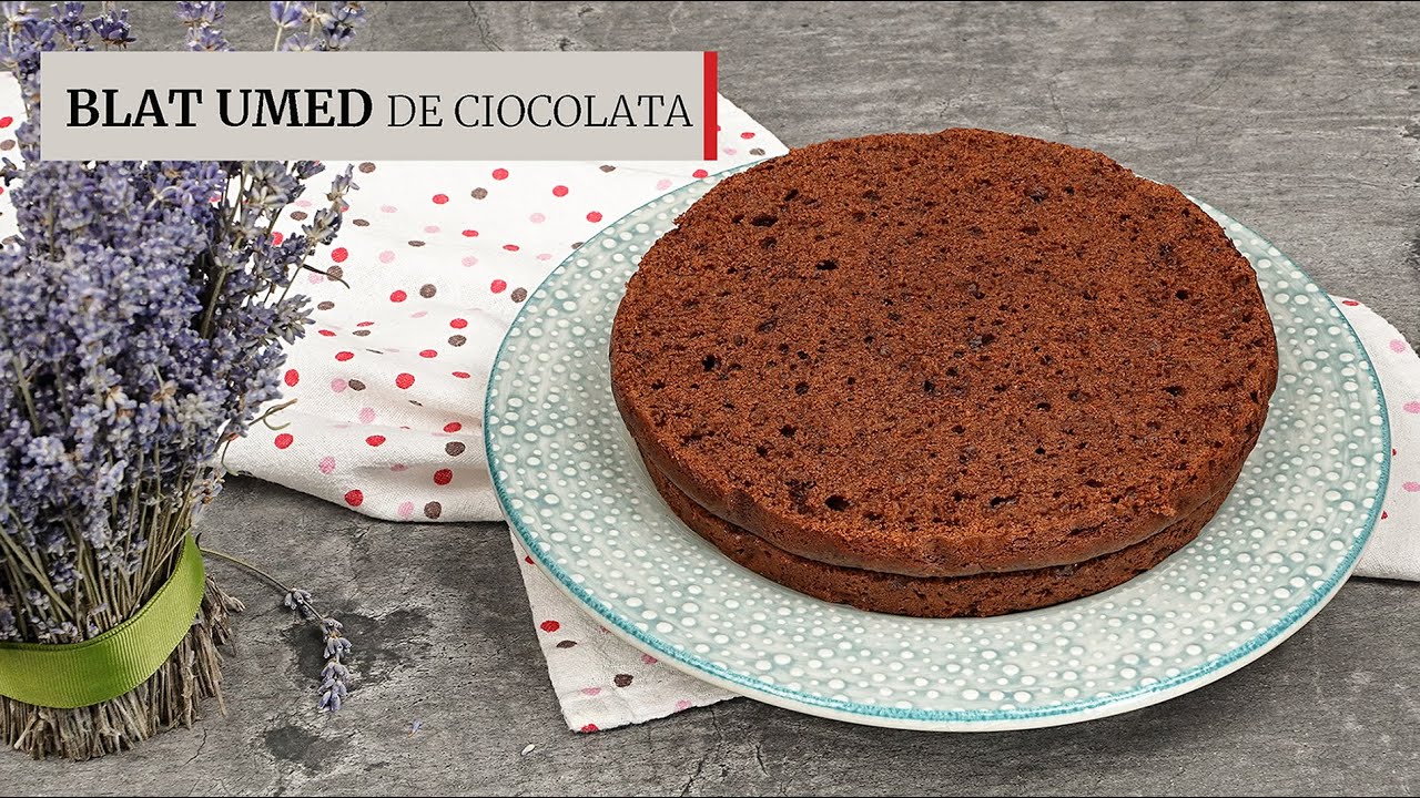 Blat umed de ciocolata pentru tort. Cel mai bun blat cu ciocolata ...