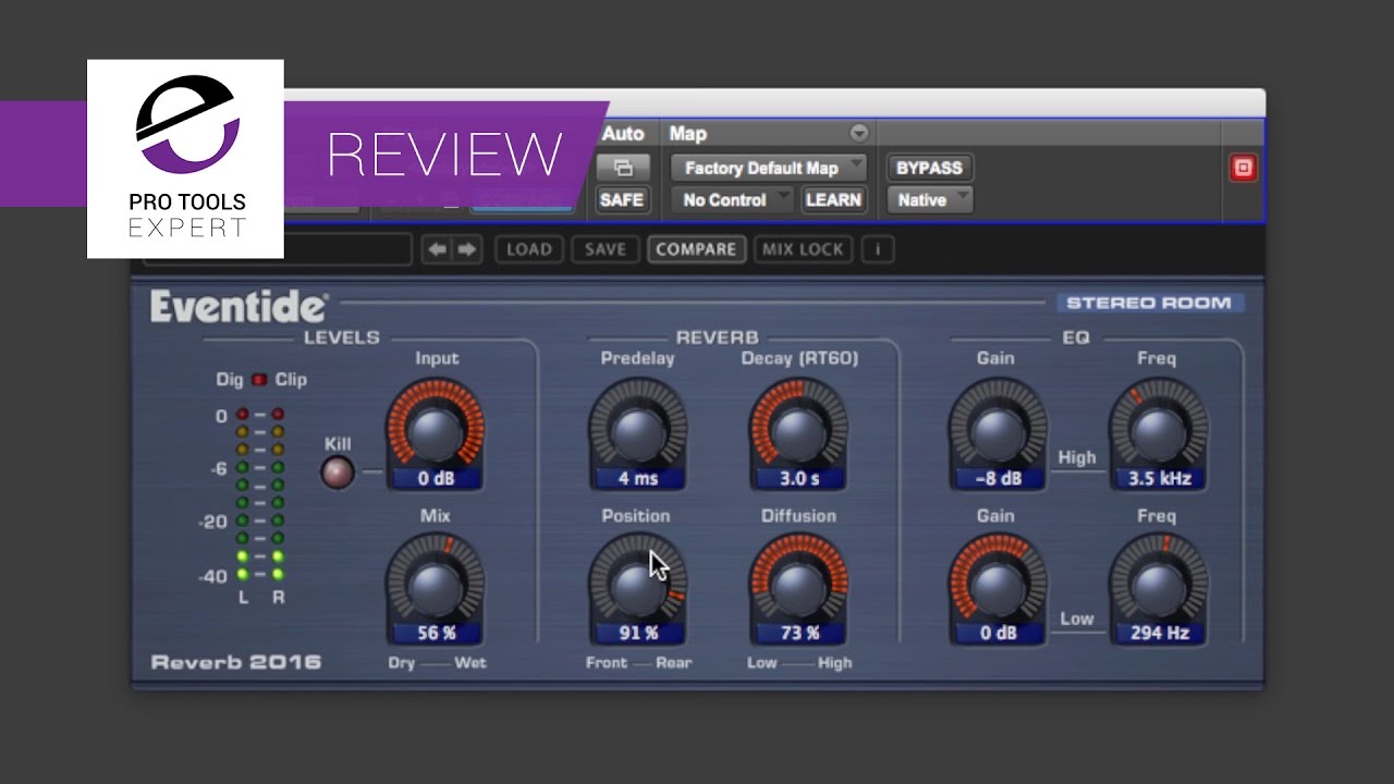 Review - 2016 Stereo Room Reverb Plug in By Eventide - YouTube