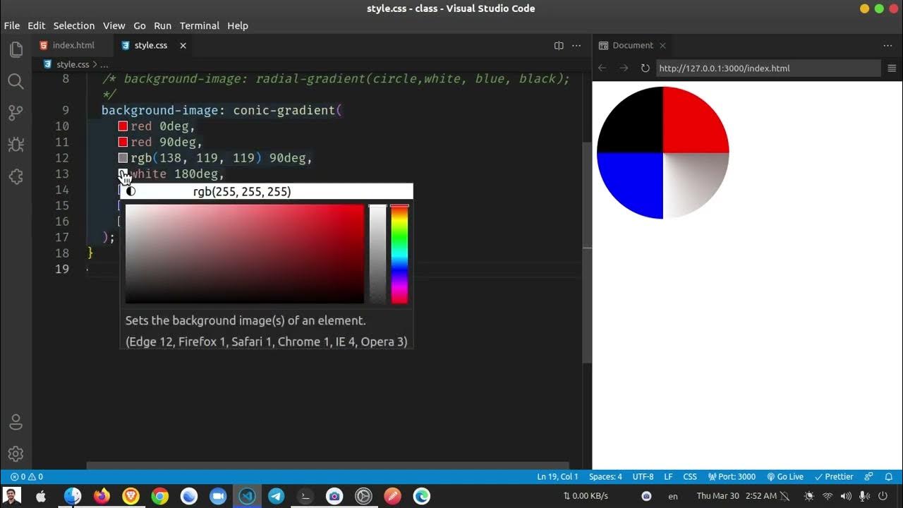 Class - 11 | html css project 1 | 3rd batch - YouTube