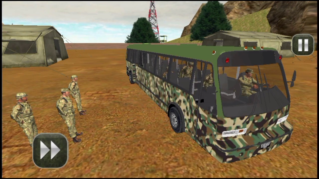 Army bus Driving 2019. Military coach transporter Android gameplay ...