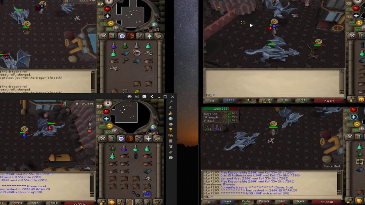 4 Rune Drag ALTS at one time - OSRS Money Making - Quick Bank - YouTube