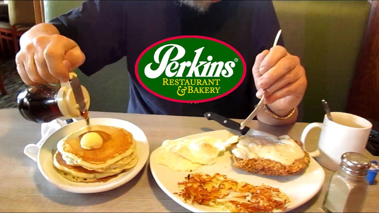 Eating Breakfast at Perkins - YouTube
