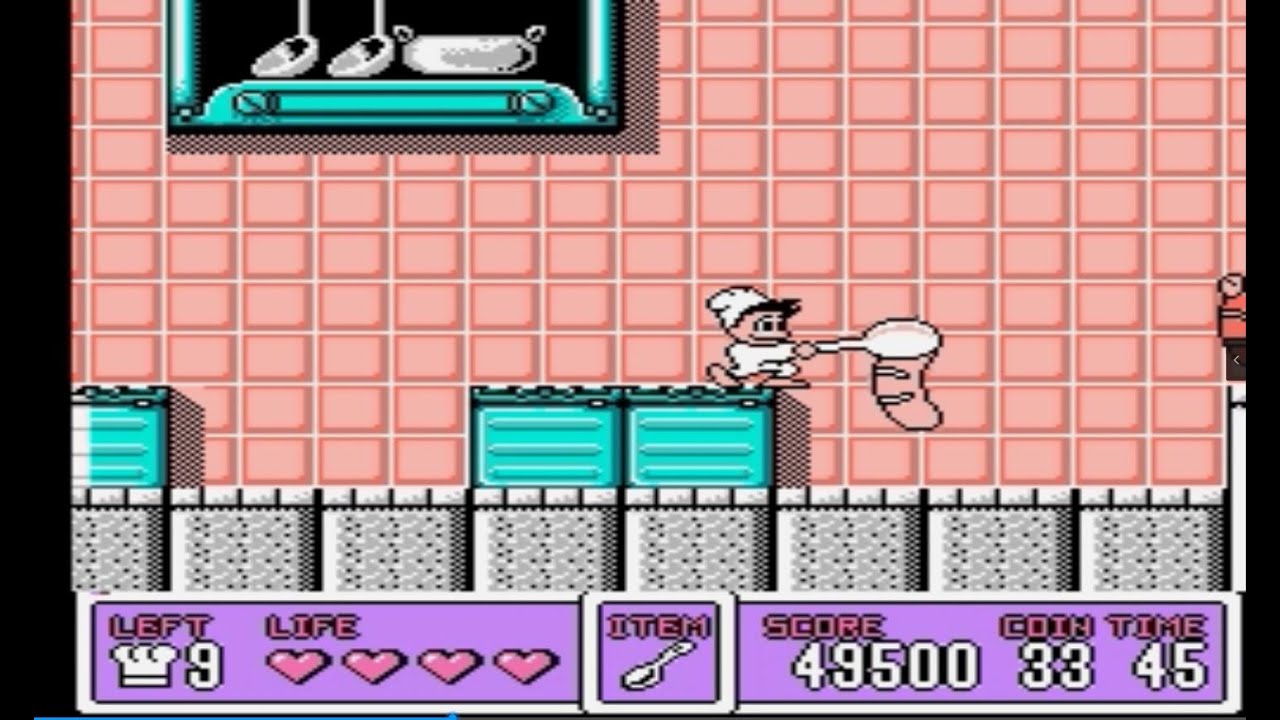 [NES | FC] Game Wanpaku Kokkun no Gourmet World One Life Playthrough | Panic Restaurant ...