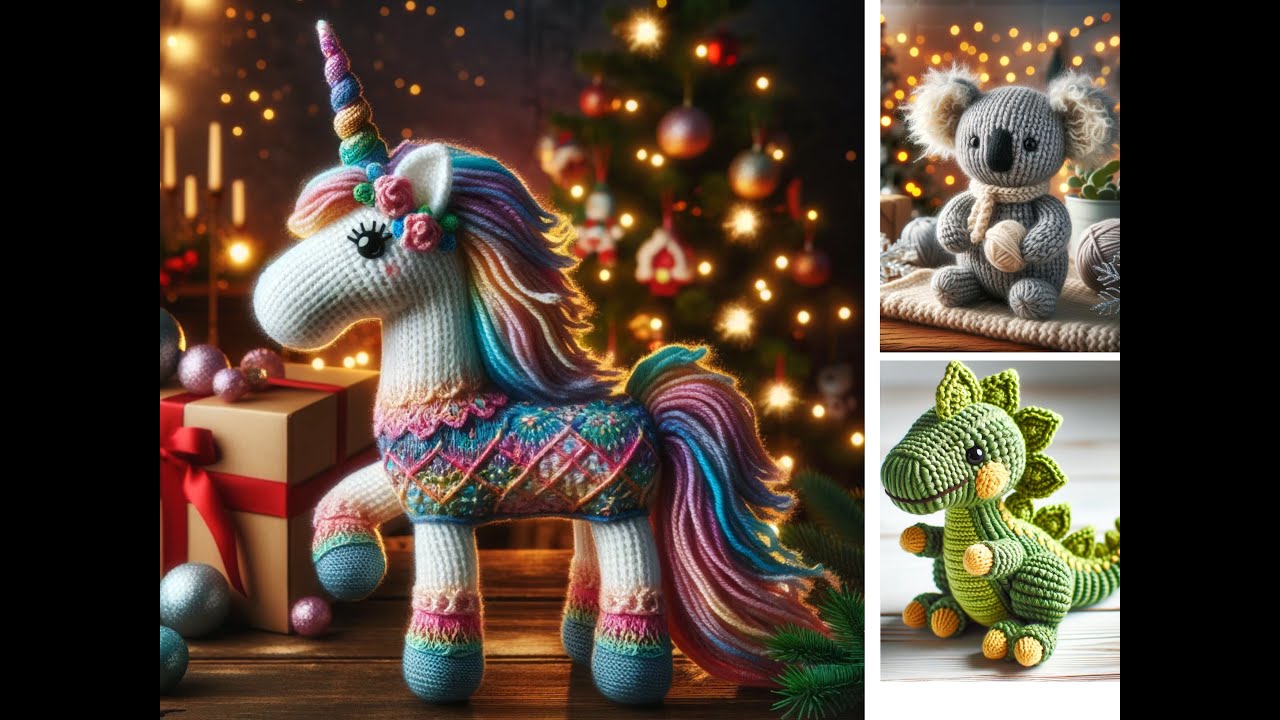 Hand knitted wool animal model#knittedtoys #crochet #handmade # ...