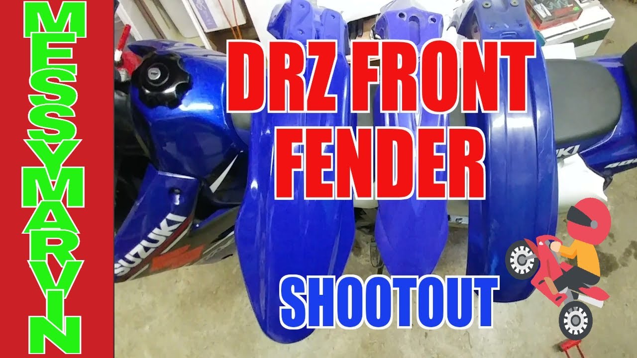 DRZ 400 FRONT FENDER SHOOTOUT - WHICH DRZ FENDER IS THE BEST? - YouTube