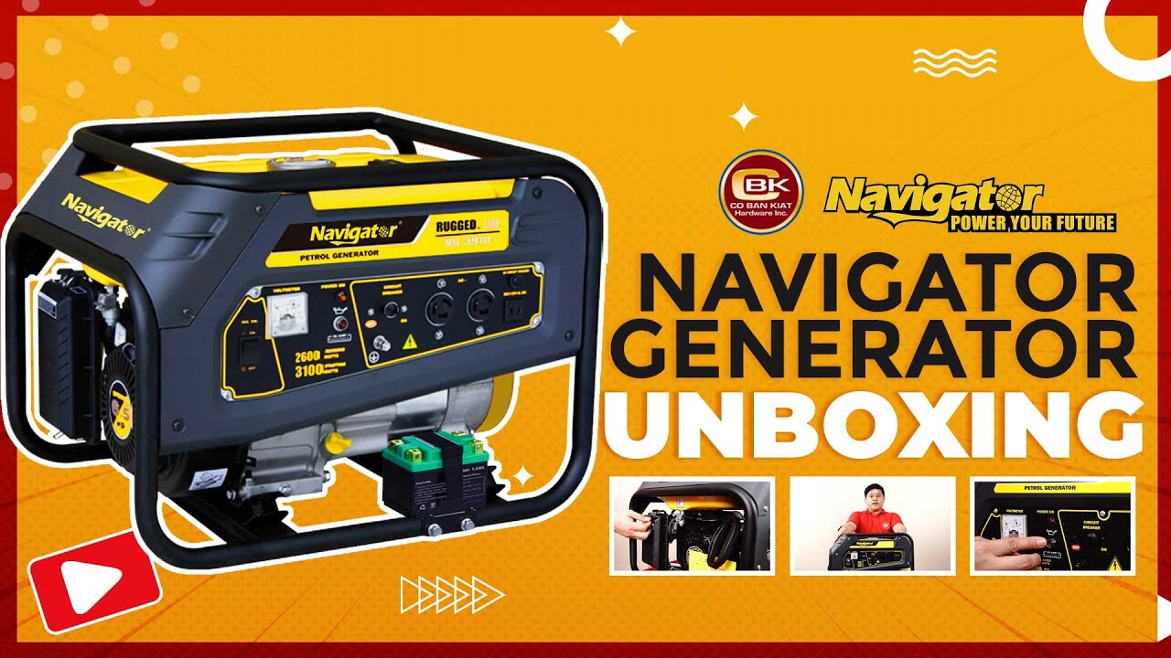 UNBOXING: How To Use A Navigator Generator Set - YouTube