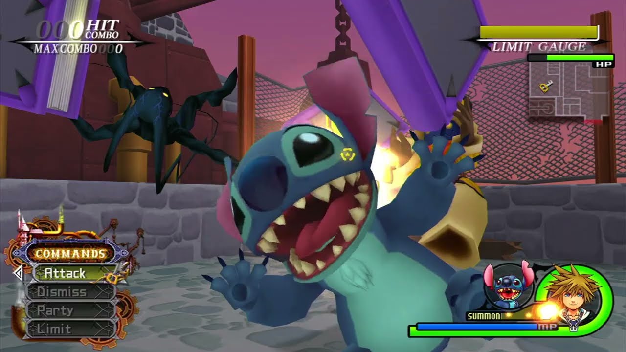 Stitch Summon | Kingdom Hearts 2 Final Mix - YouTube