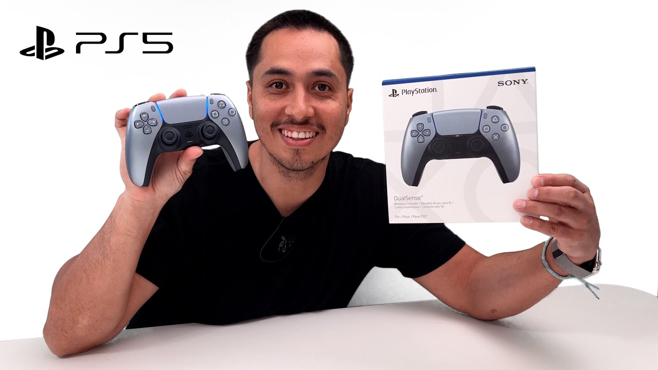 PS5 Sterling Silver Dualsense Controller Unboxing - YouTube