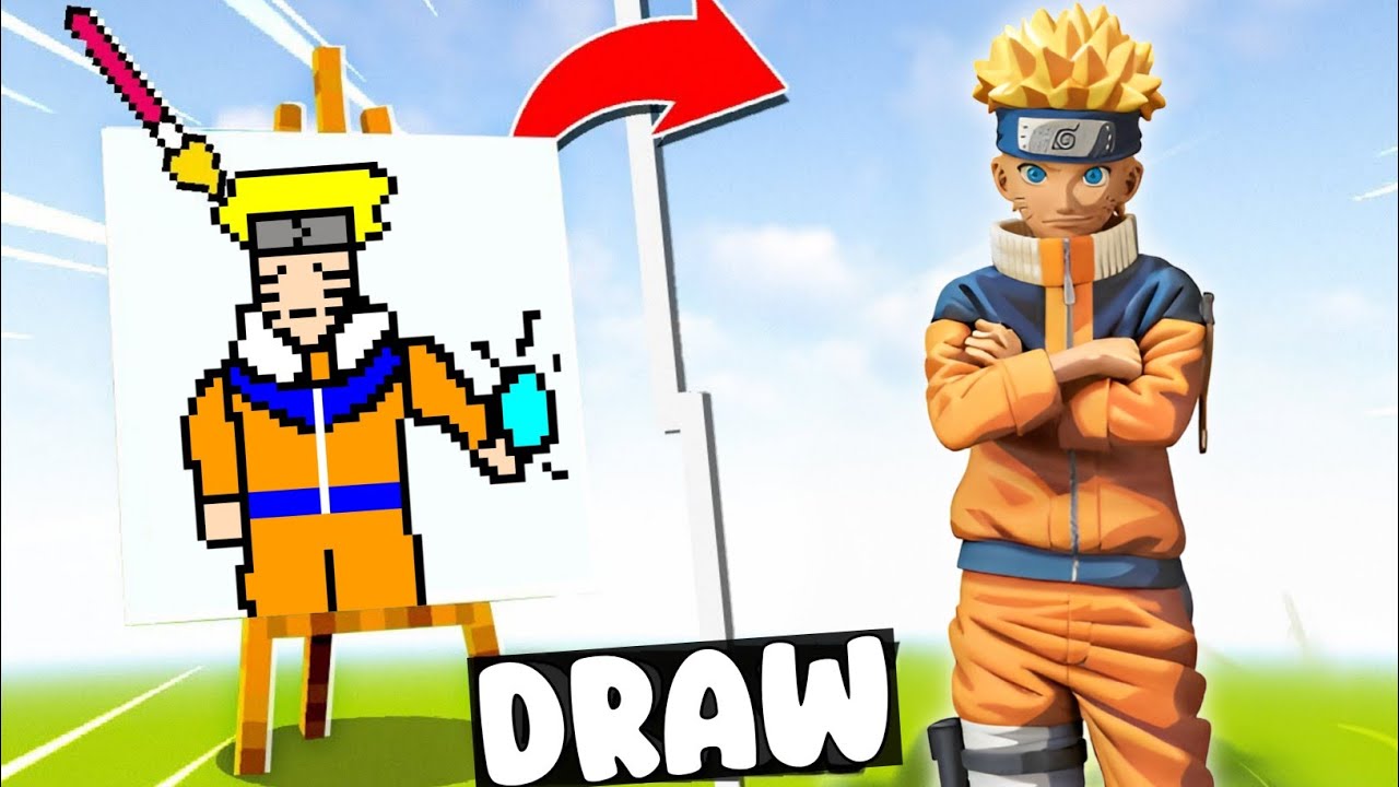 NOOB vs PRO: DRAWING BUILD COMPETITION in Minecraft Pe - YouTube