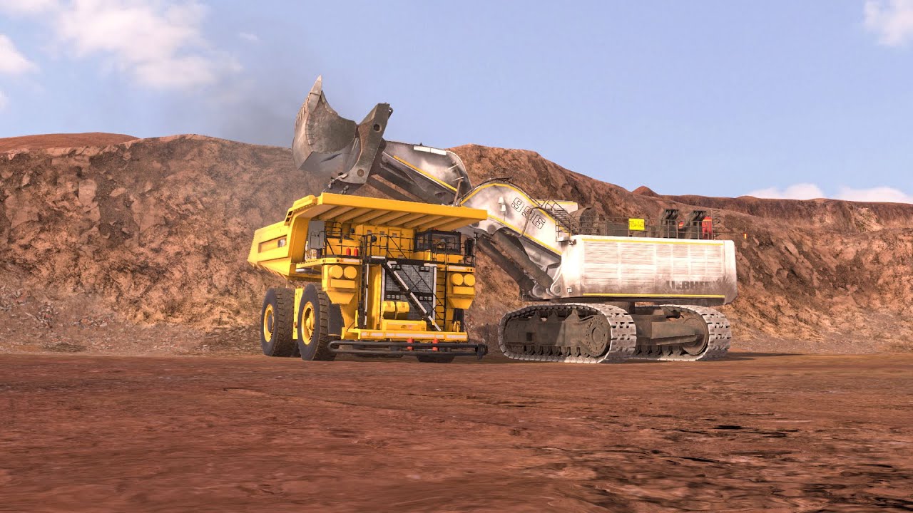 CYBERMINE Simulator for Komatsu 730E-8 Operators - YouTube