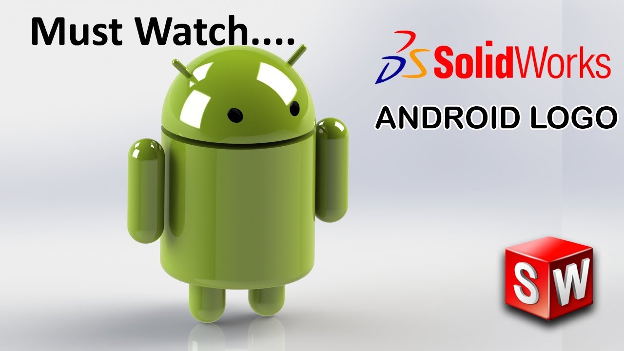 Solidworks Basic Tutorial 40 | Android Logo 3D | Solidworks - YouTube