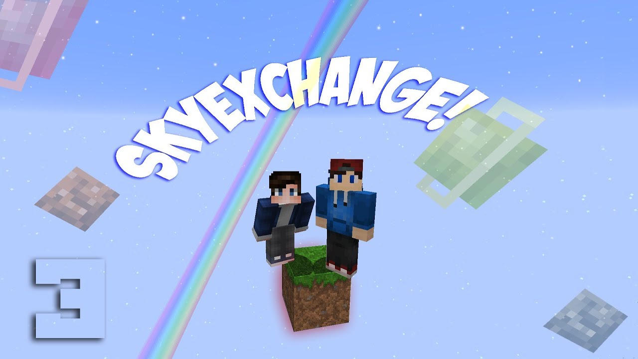 ВЫЖИВАНИЕ НА ОДНОМ БЛОКЕ В МАЙНКРАФТЕ С ДРУГОМ #3 SKYEXCHANGE - Моды ...