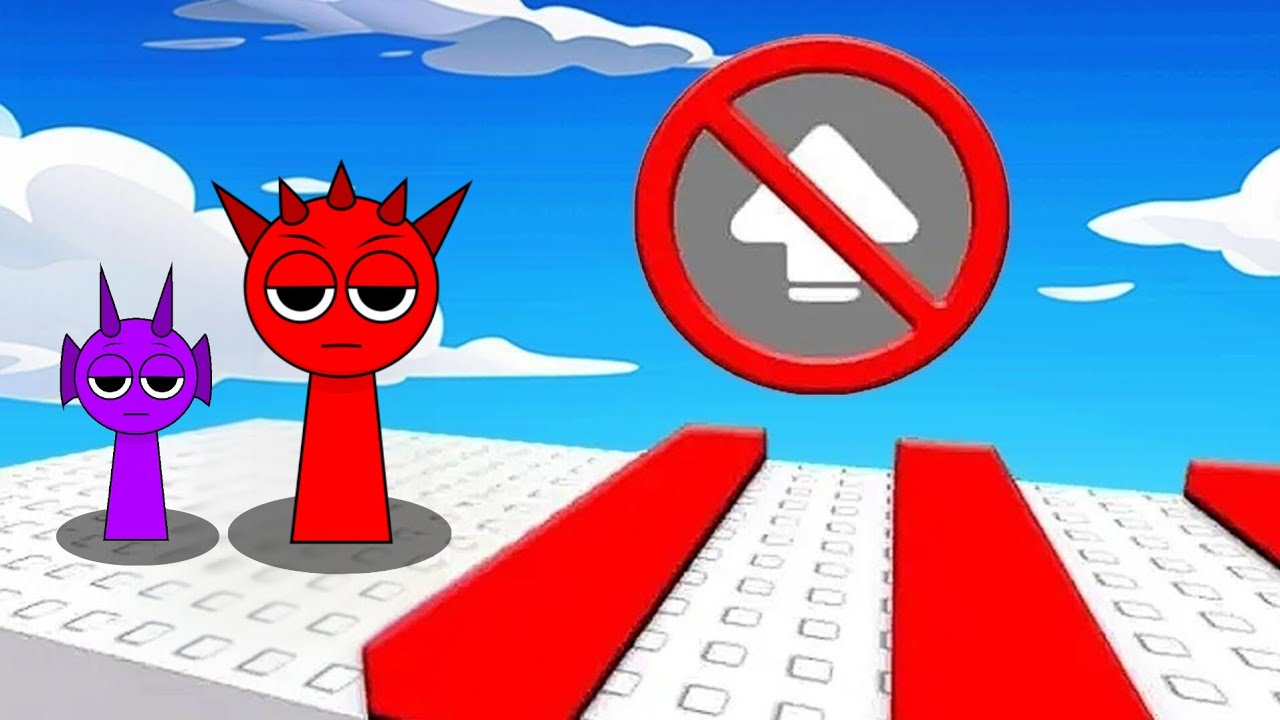 Sprunki Raddy & Durple Played Obby But You Can't Jump in ROBLOX ...