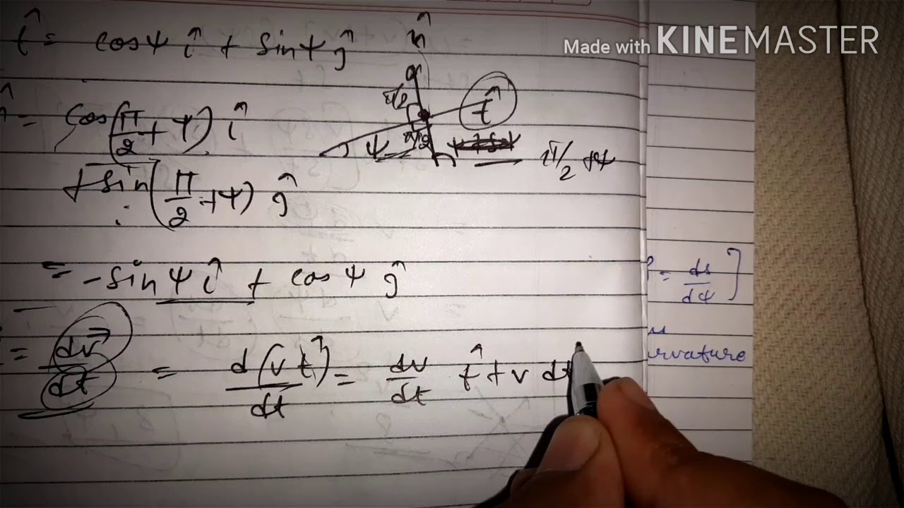 Tangential and normal velocity by vector method (Intrinsic coordinates ...