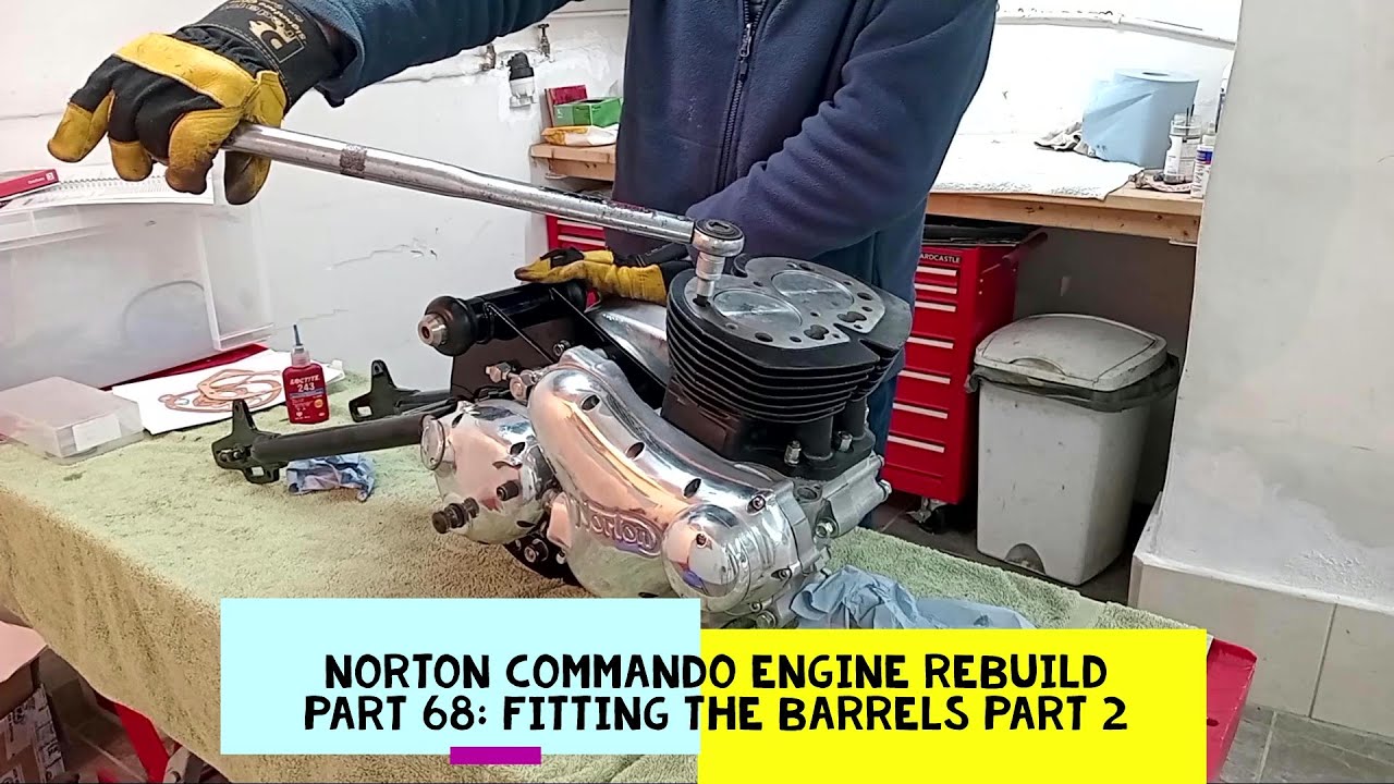 Norton Commando Engine Rebuild. Part 68: Fitting the Barrels Part 2 ...