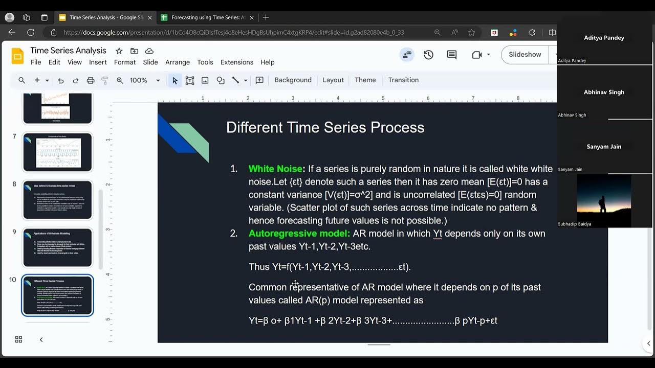 Session 2: Forecasting using Time Series Model | Winter Project | GDSC IITK - YouTube