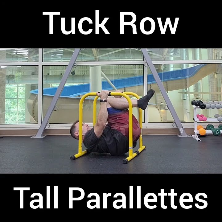 Tuck Row- Tall Parallettes - YouTube