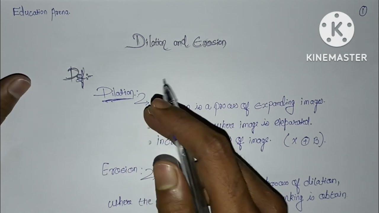 Dilation And Erosion In Digital Image Processing - YouTube