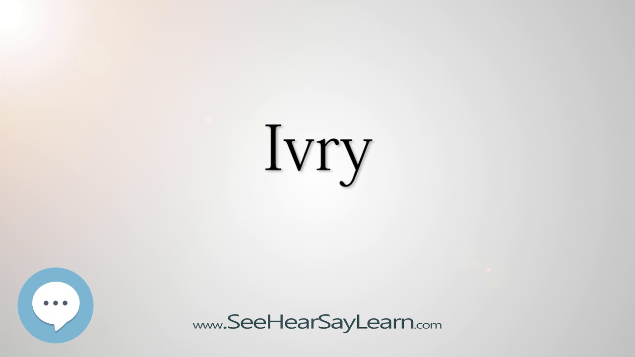 Ivry (How to Pronounce Cities of the World)💬⭐🌍 - YouTube
