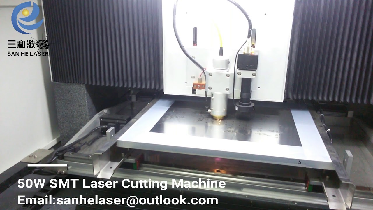 Sanhe laser SMT Laser Cutting Stencil Machine 50W100W China - YouTube
