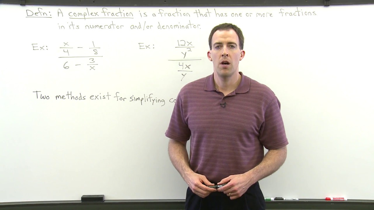 Definition Of A Complex Fraction YouTube Definition Of A Complex Fraction YouTube