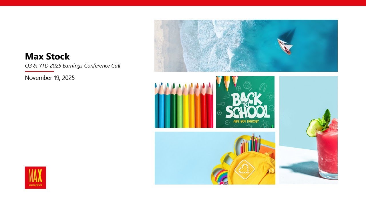 Max Stock - Q3 & YTD 2025 Earnings Conference Call - YouTube