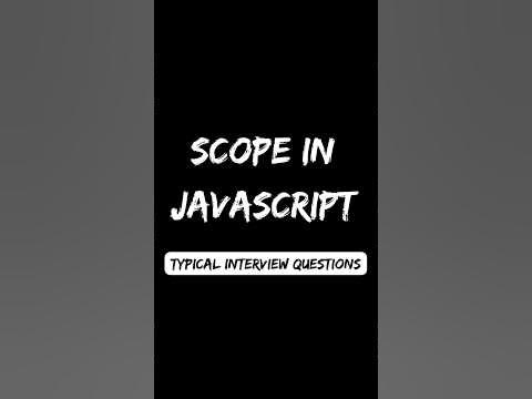 Scope In JavaScript | JavaScript Interview Questions | RethinkingUI - YouTube