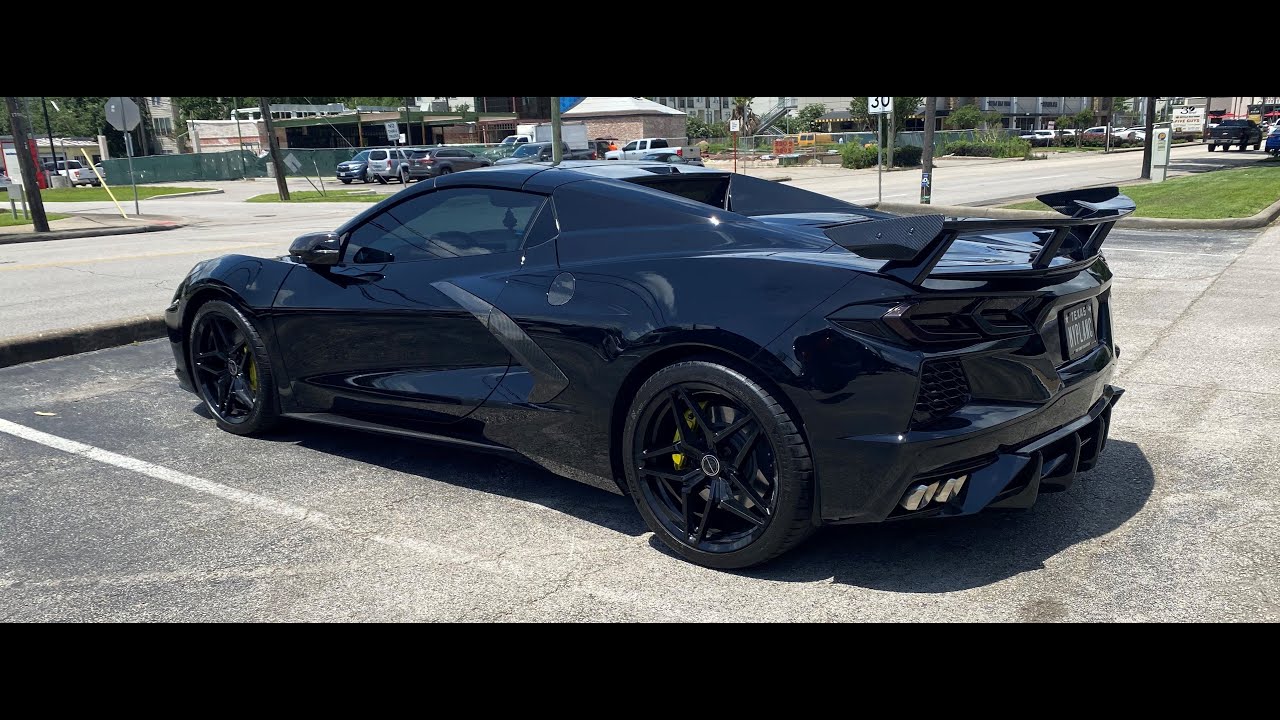 C8 high wing install - YouTube