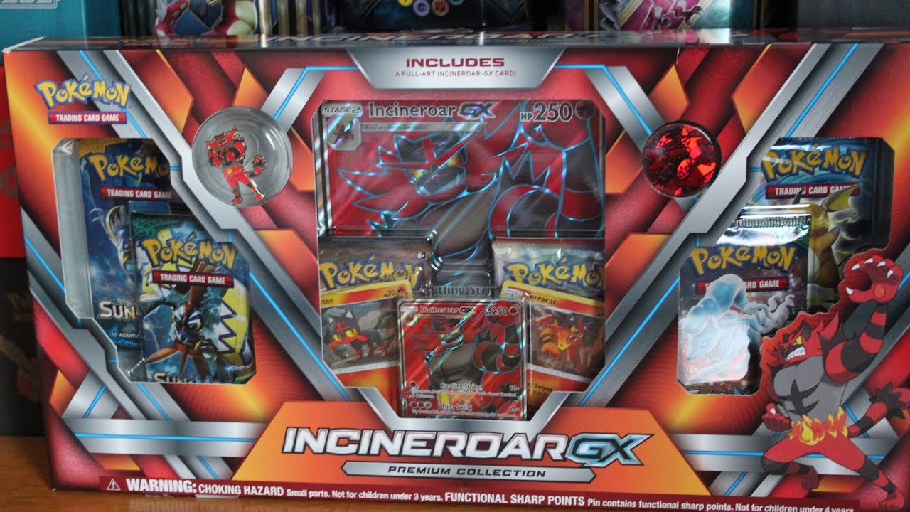 Pokemon Incineroar GX Premium Collection Box - YouTube