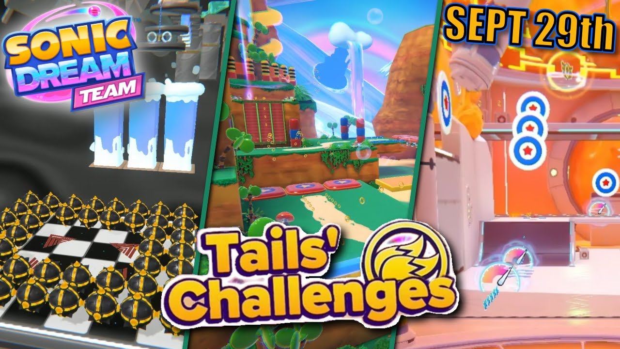 Speedrunning the Sonic Dream Team Tails Challenges! - Sept 29th - YouTube