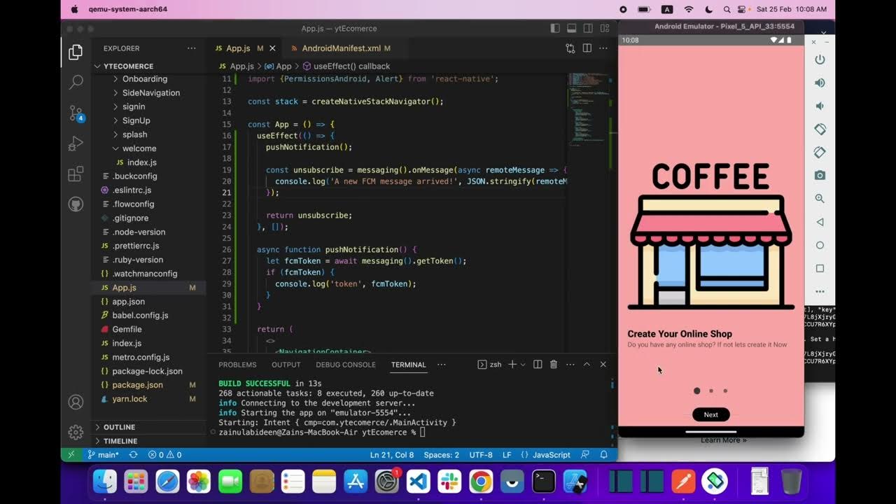 Push Notification Firebase React Native | Part 27 - YouTube