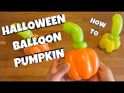 🎃 DIY Balloon Pumpkin | Easy Halloween Decoration with Just 2 Balloons