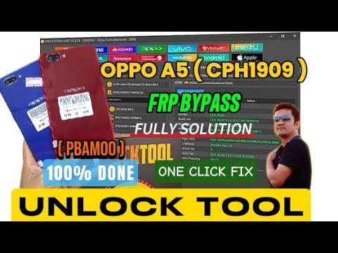 Oppo A5 ( PBAM00 ) Userlock & Frp Bypass Unlock Tool #foryou - YouTube