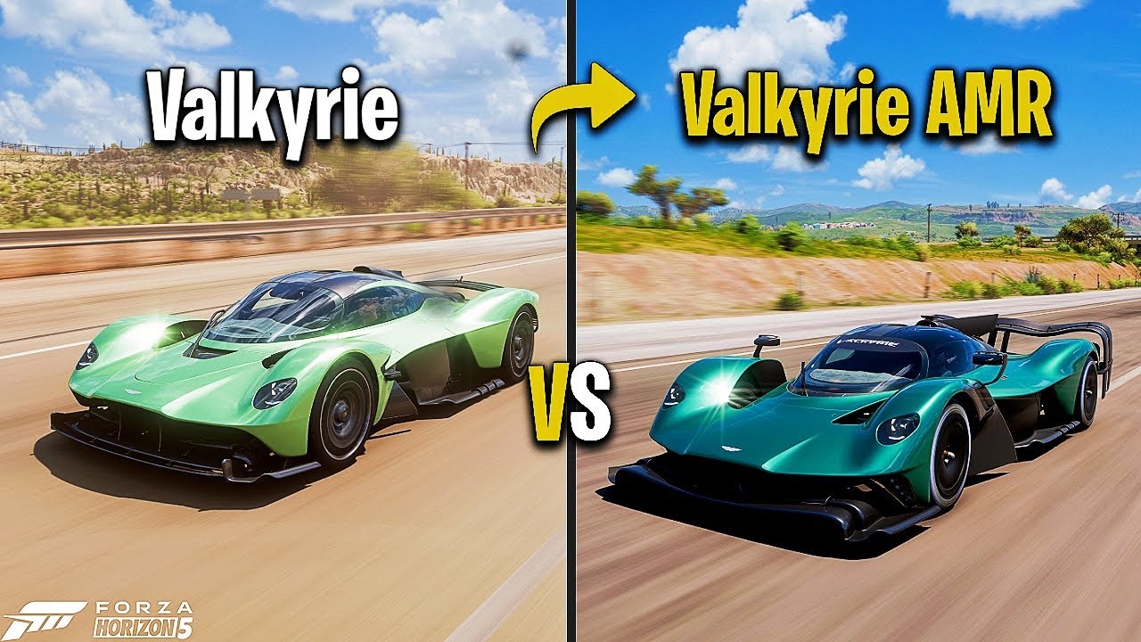 "Ultimate Battle in Forza Horizon 5: Aston Martin Valkyrie vs AM ...