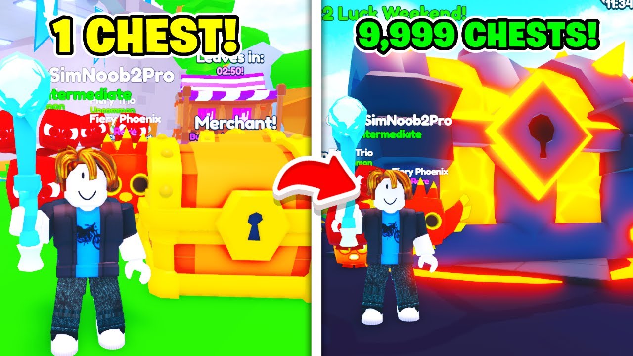 WENT FROM NOOB TO PRO!? Unlocked Magma World | Chest Simulator (Roblox ...