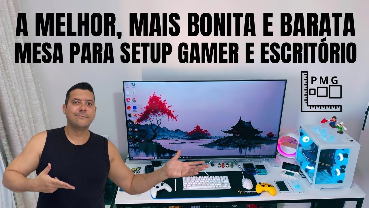 Qual Mesa Comprar para Setup Gamer? Mesa Boa e Barata PC Amazon Custo ...
