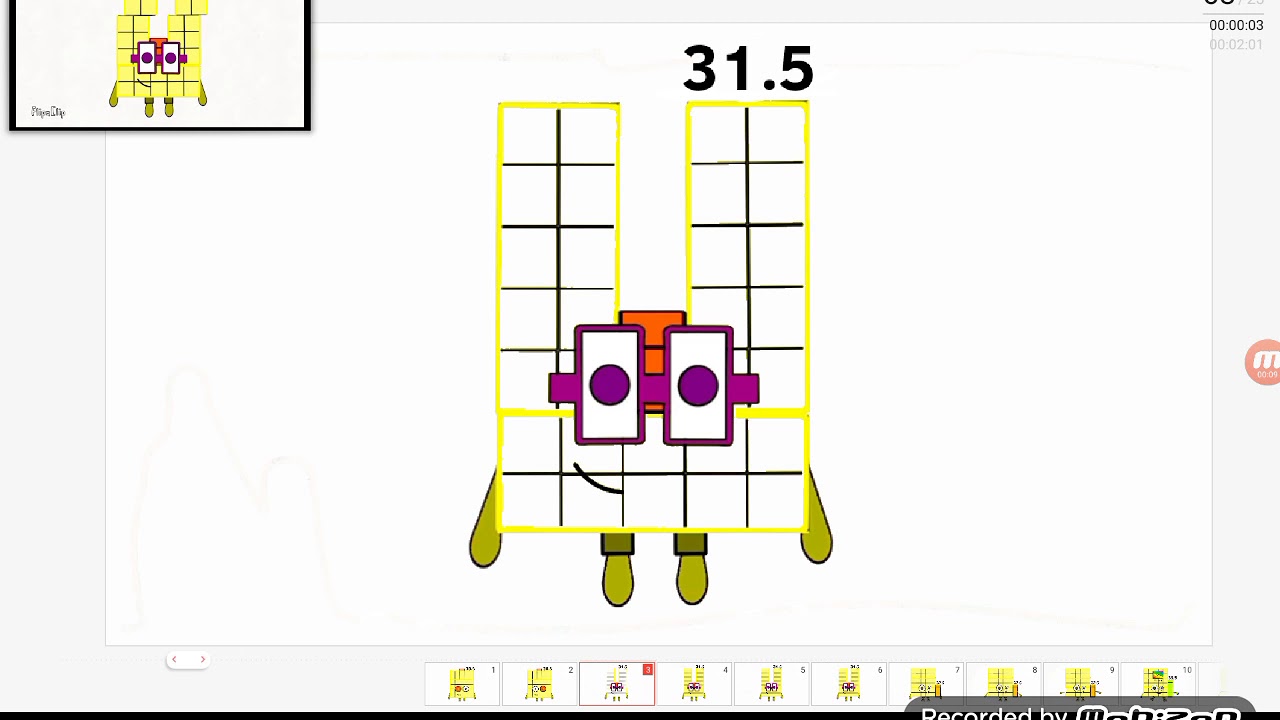 Numberblocks Band Halves 30.5 to 35.5 my verizon of the movements - YouTube