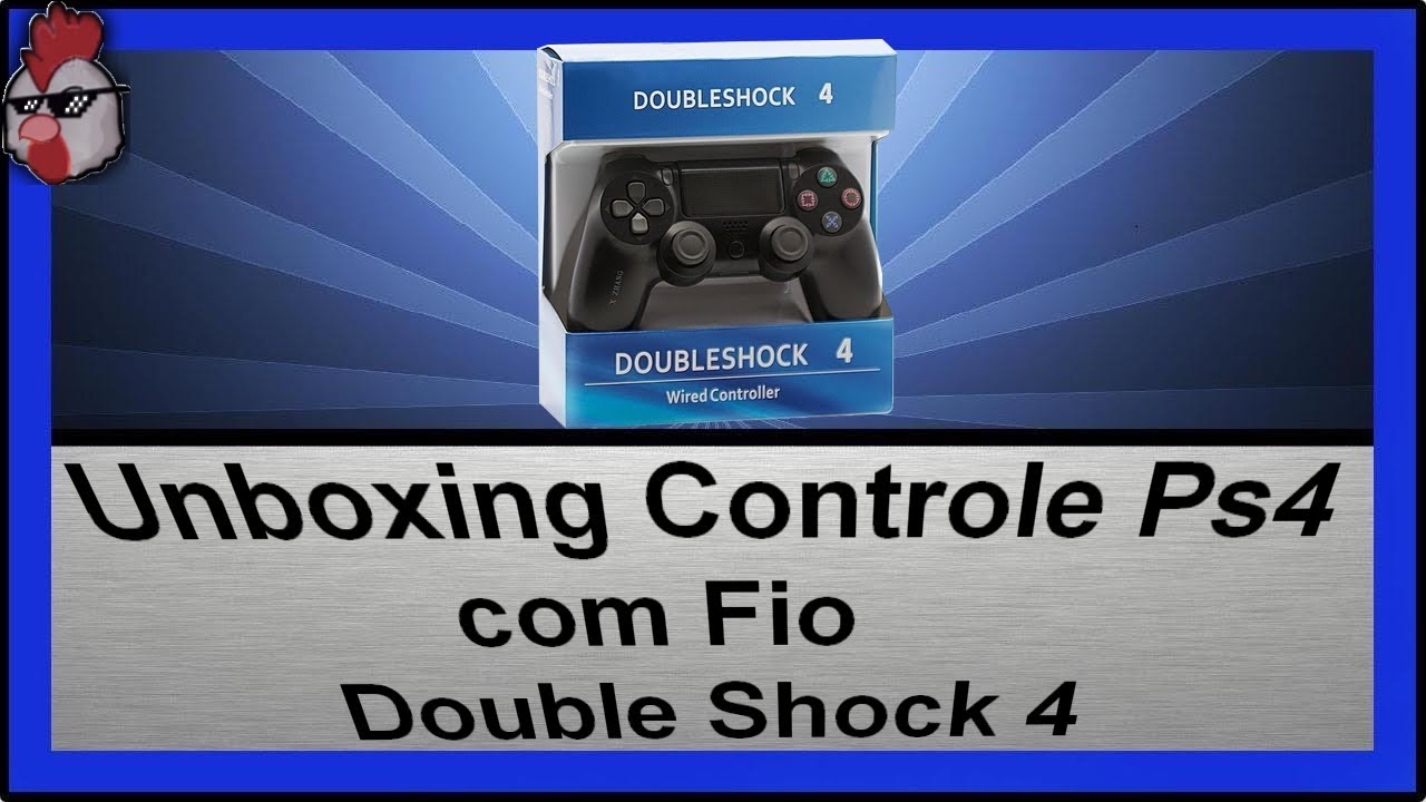 Unboxing : Controle PS4 Paralelo - Double Shock 4 - Opção Com Fio ...