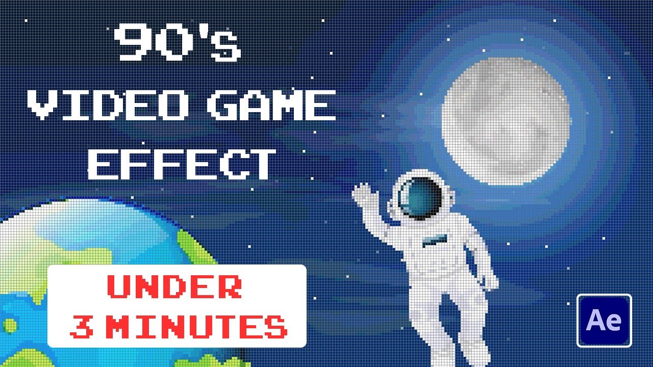 90's Video Game Effect in under 2 Minutes | After Effects Tutorial ...