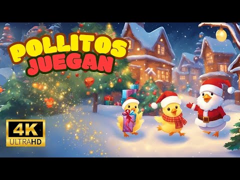 pollitos JUEGAN en NAVIDAD - canciones infantiles arkoiris - YouTube